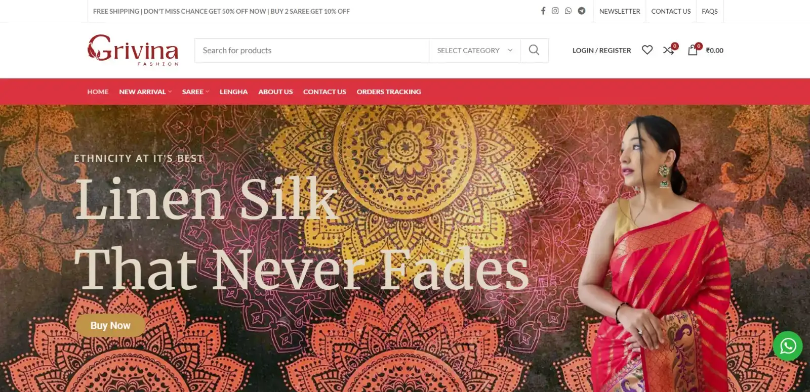 Grivina Ecommerce Website – Nishchay Gajera